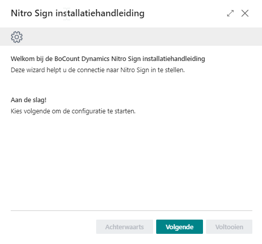 BoCount Dynamics Nitro Sign instellingen