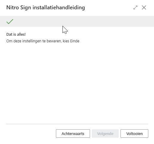 BoCount Dynamics Nitro Sign instellingen